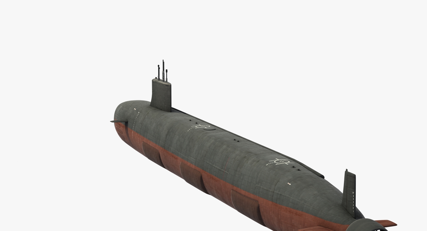 Seawolf attack submarine 3D model - TurboSquid 1426615