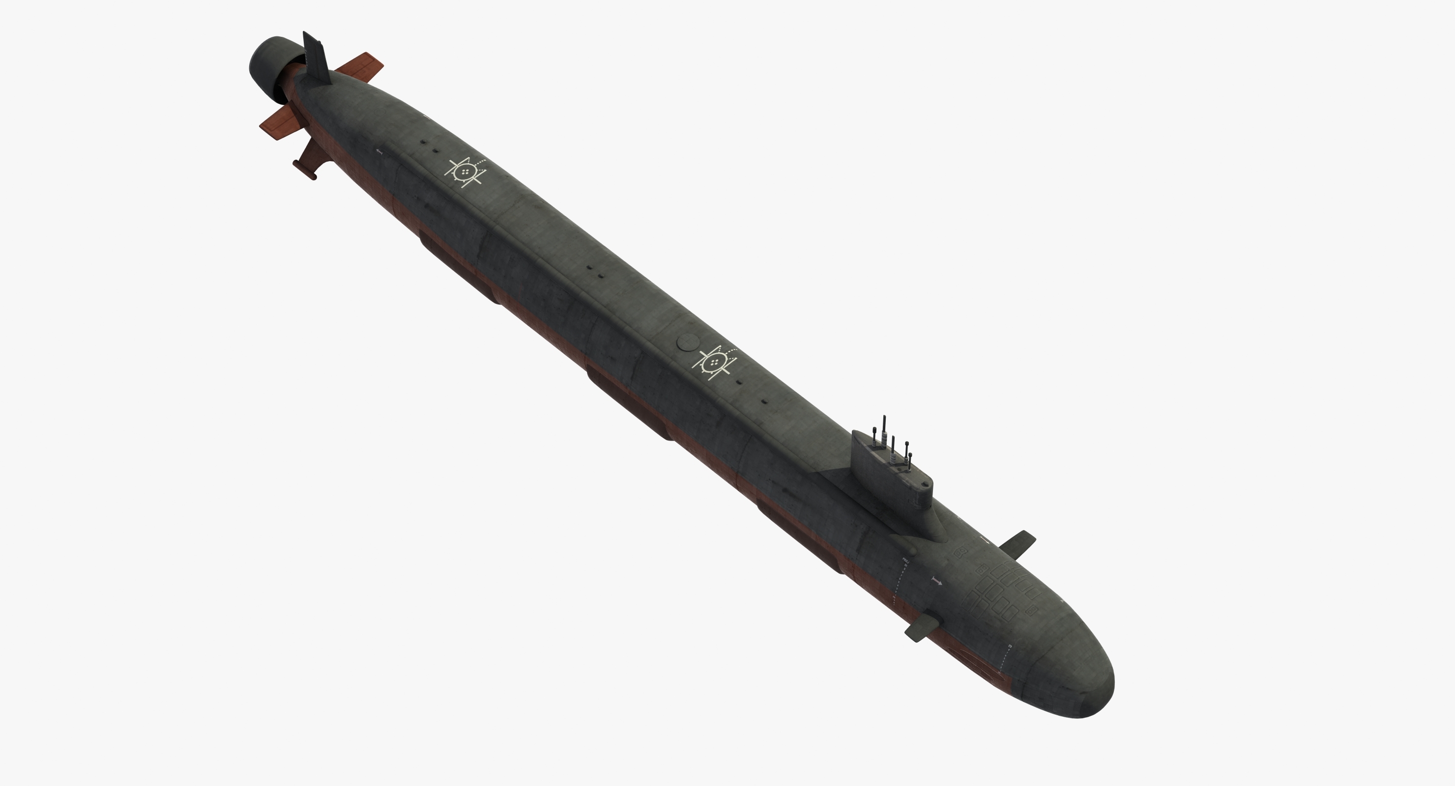 Seawolf attack submarine 3D model - TurboSquid 1426615