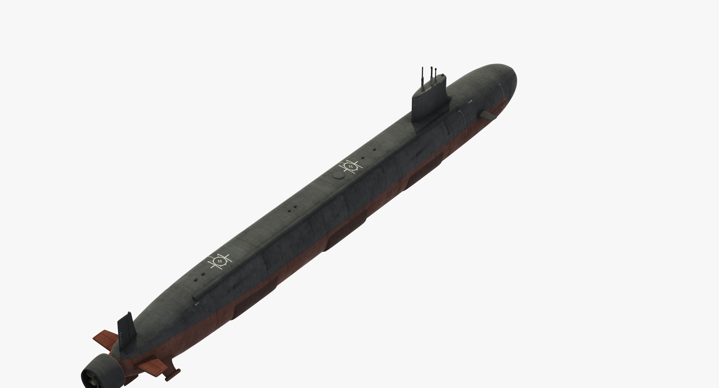 Seawolf attack submarine 3D model - TurboSquid 1426615