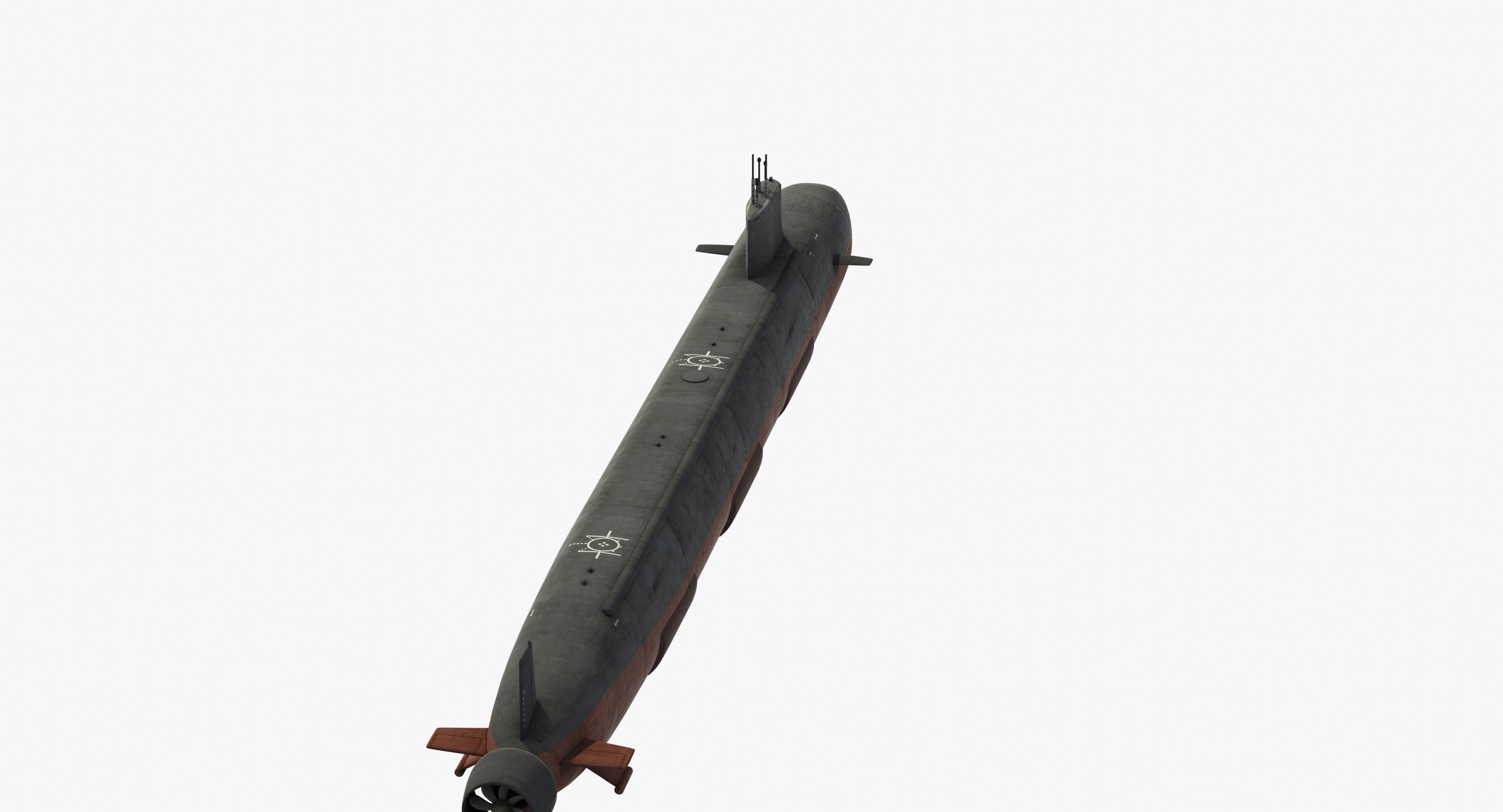 Seawolf attack submarine 3D model - TurboSquid 1426615