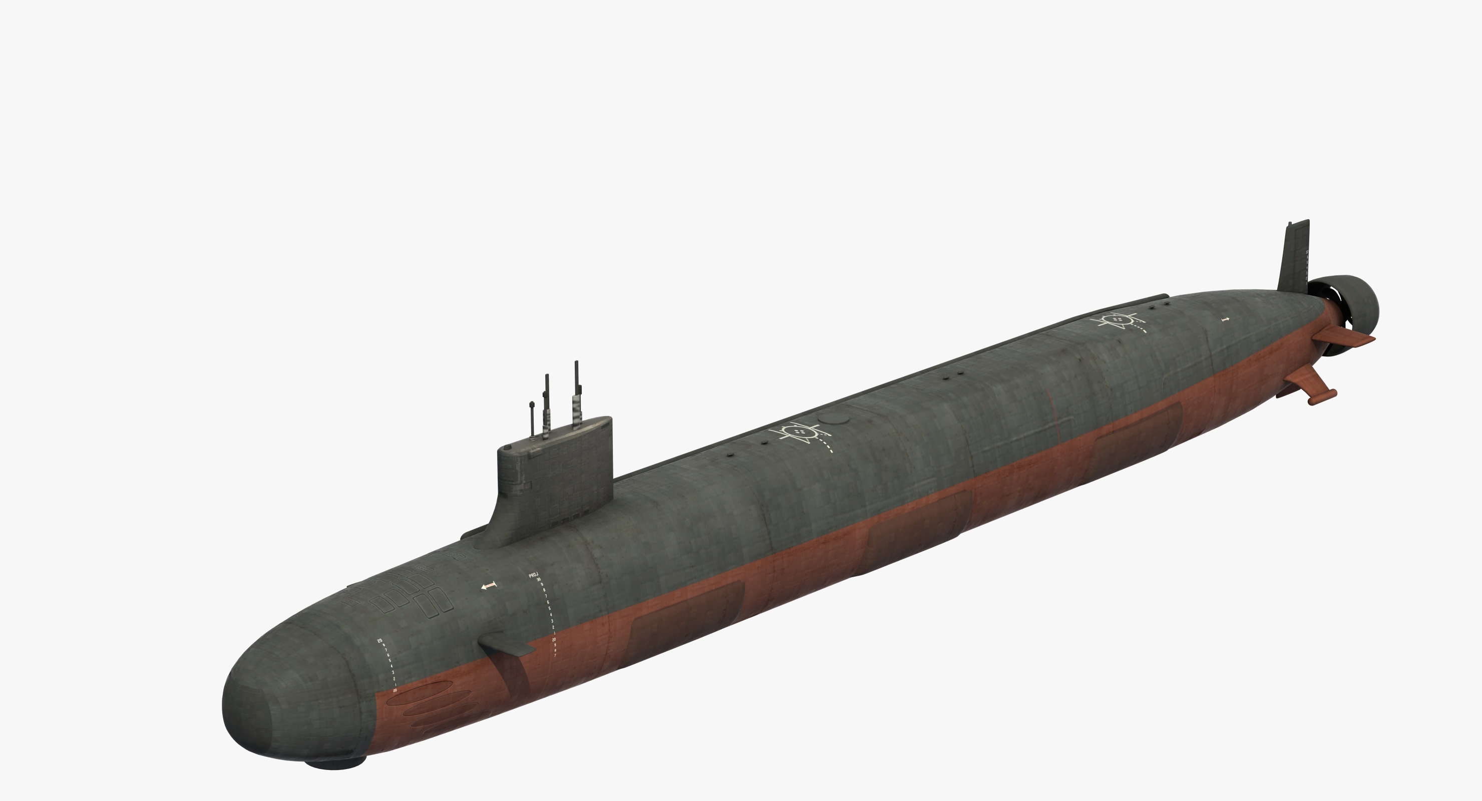 Seawolf attack submarine 3D model - TurboSquid 1426615