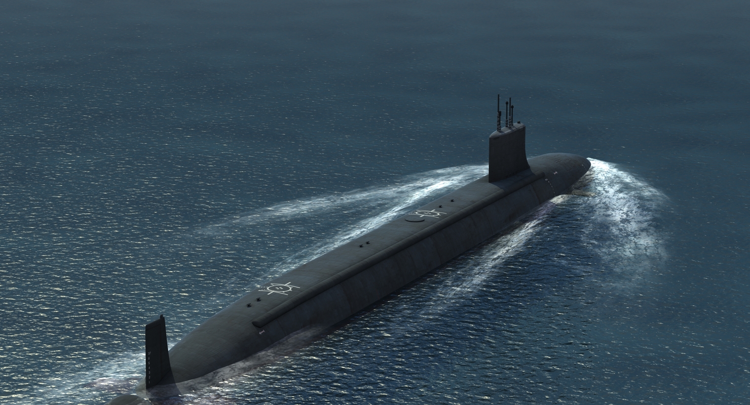 Seawolf attack submarine 3D model - TurboSquid 1426615