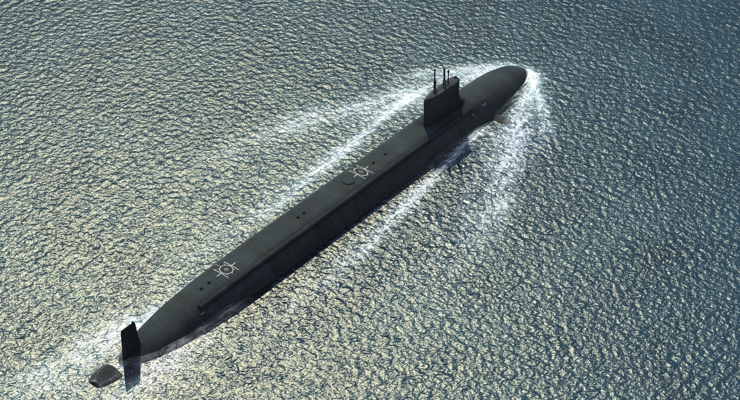 Seawolf attack submarine 3D model - TurboSquid 1426615