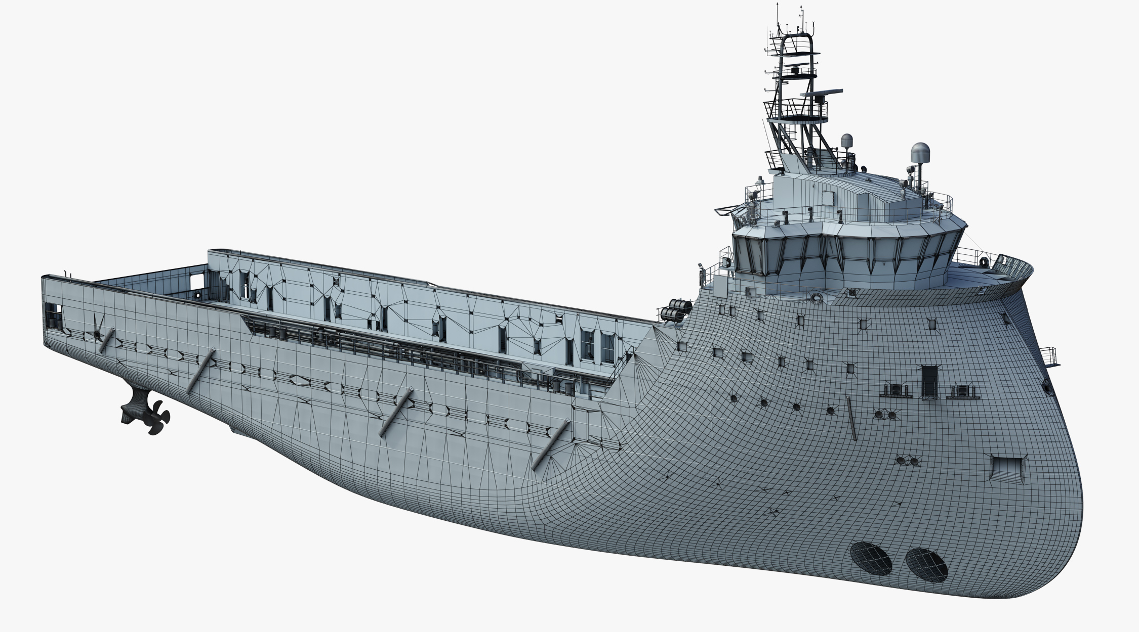 Ulstein px105 bourbon platform supply 3D model - TurboSquid 1426669
