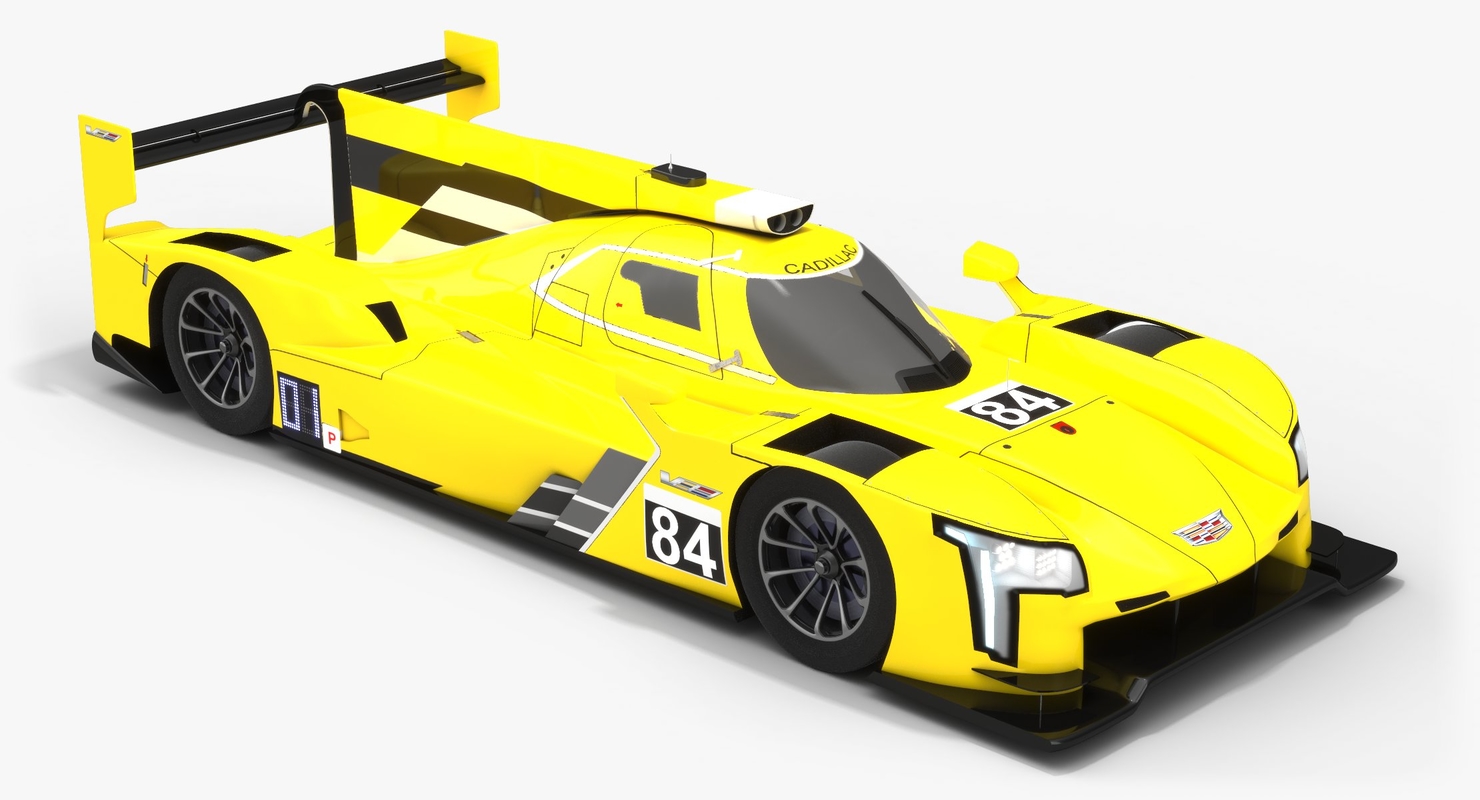 Cadillac IMSA LMP1 Sezon 2019 Kolekcja samochodów wyścigowych Model 3D ...