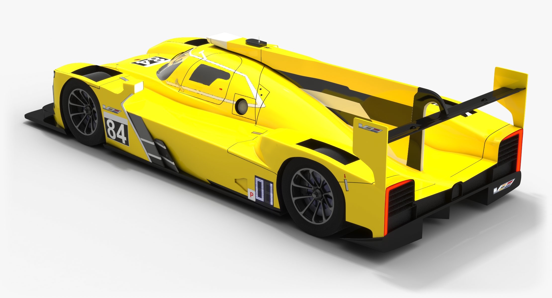 Cadillac IMSA LMP1 Saison 2019 Rennwagen Kollektion 3D-Modell ...