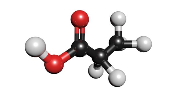 Propionic acid molecule ch3ch2cooh 3D model - TurboSquid 1426785
