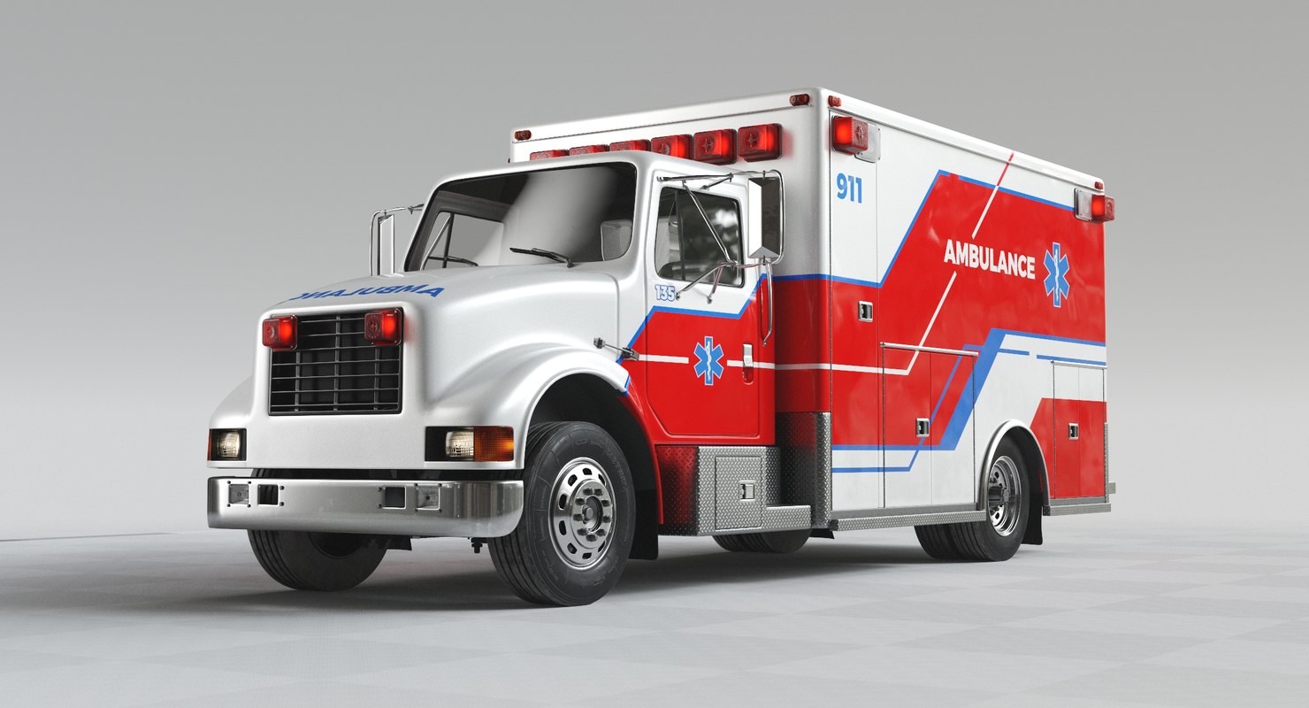 Ambulance 3D model - TurboSquid 1426821