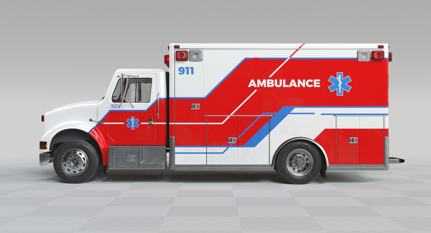 Ambulance 3D model - TurboSquid 1426821