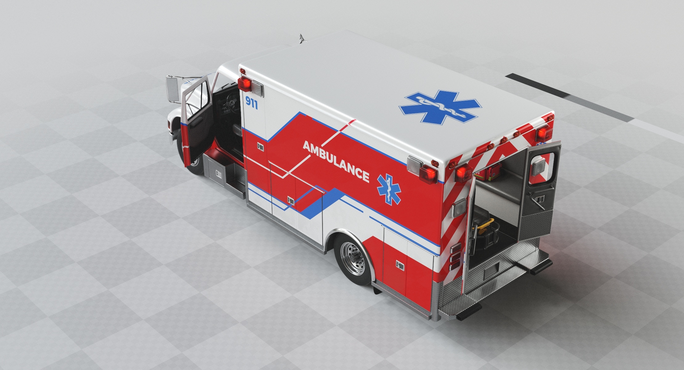 Ambulance 3D model - TurboSquid 1426821