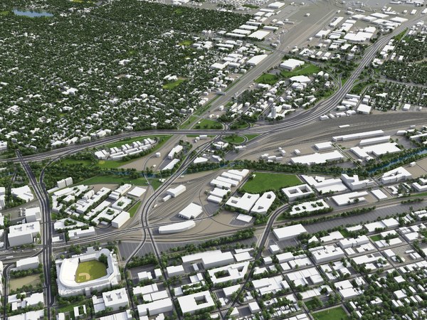 3D model denver city area - TurboSquid 1334285