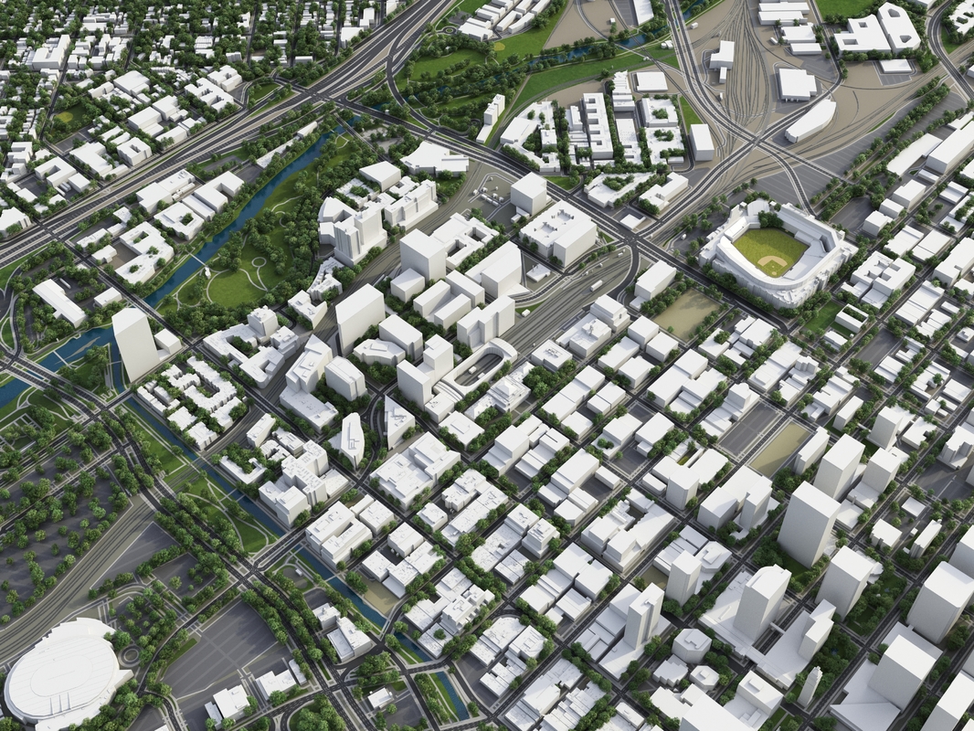 3D model denver city area - TurboSquid 1334285