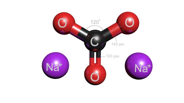 3D sodium carbonate molecule na2co3 - TurboSquid 1426874