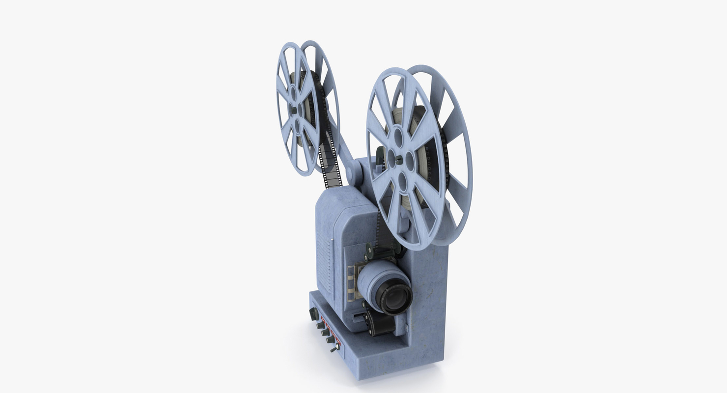 3d model of movie projector