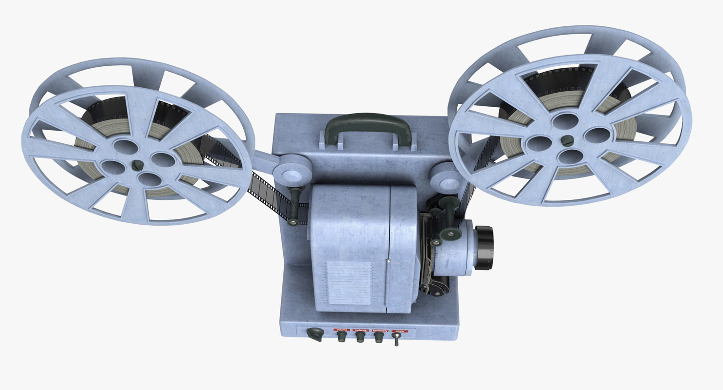 3d model of movie projector