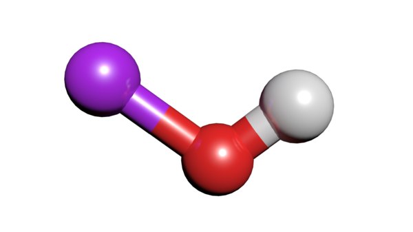 3D sodium hydroxide molecule naoh model - TurboSquid 1427090