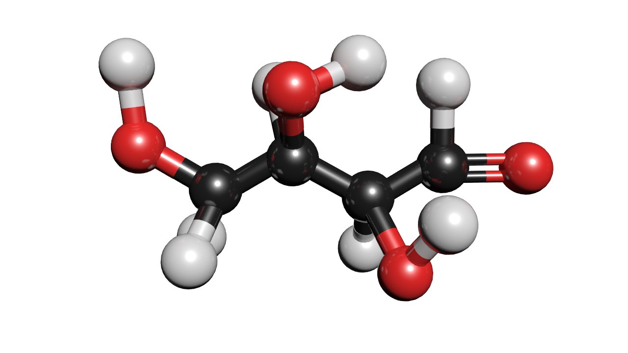 3D threose molecule c4h8o4 model - TurboSquid 1427185