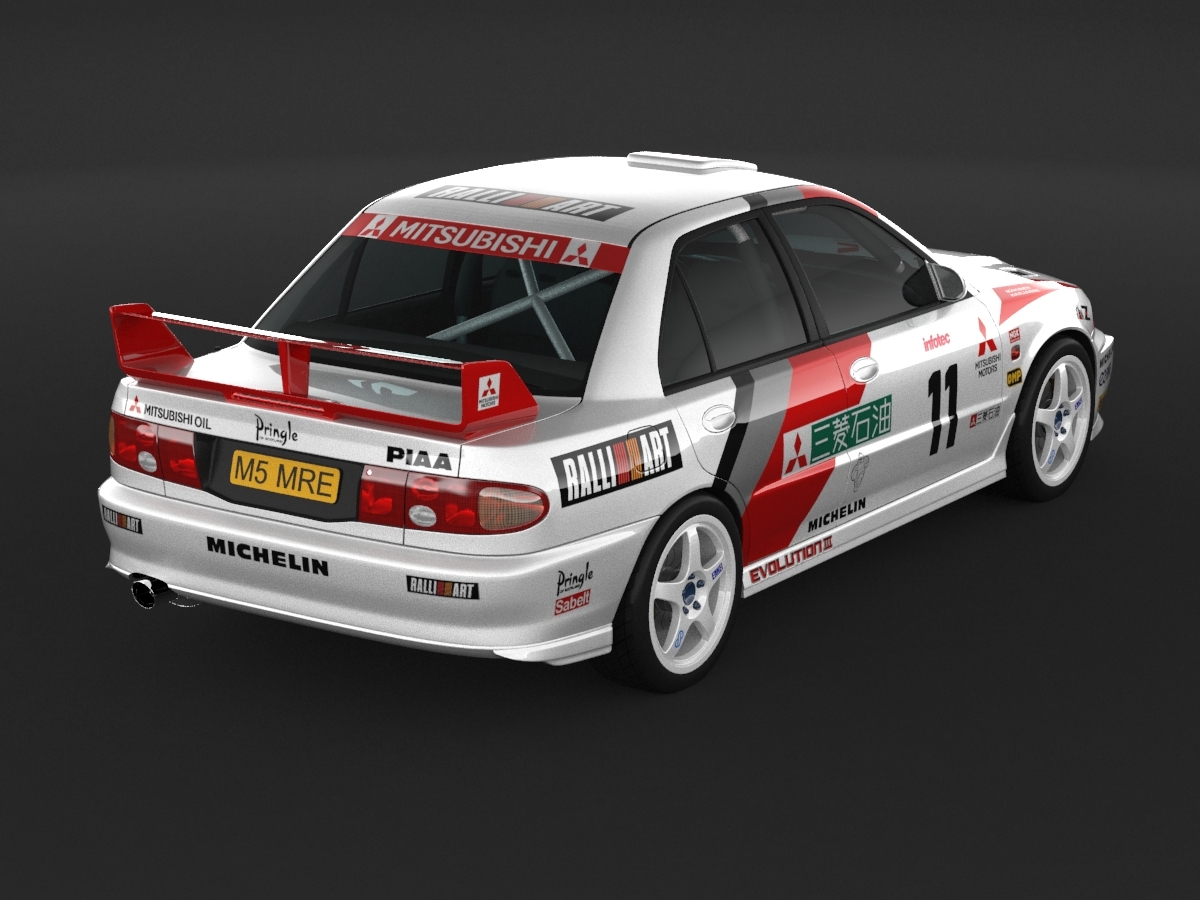3D mitsubishi evolution evo model - TurboSquid 1283555