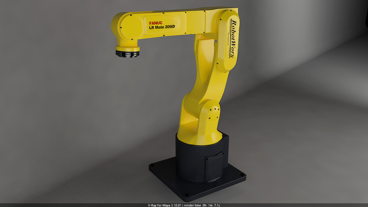 Fanuc lr mate 2000id 3D model - TurboSquid 1427223