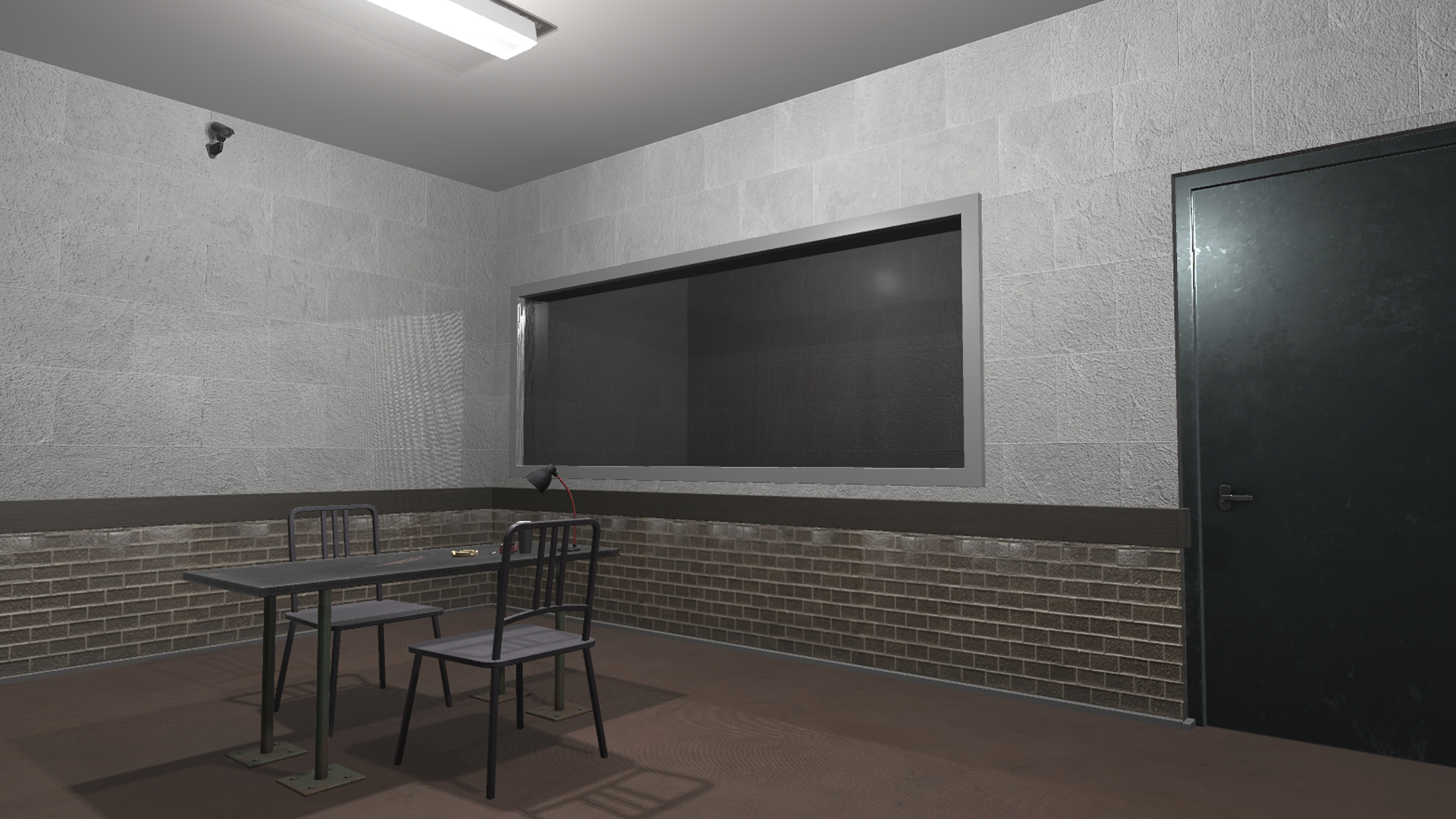 Sala de Interrogatório - interior e adereços Modelo 3D - TurboSquid 1427250