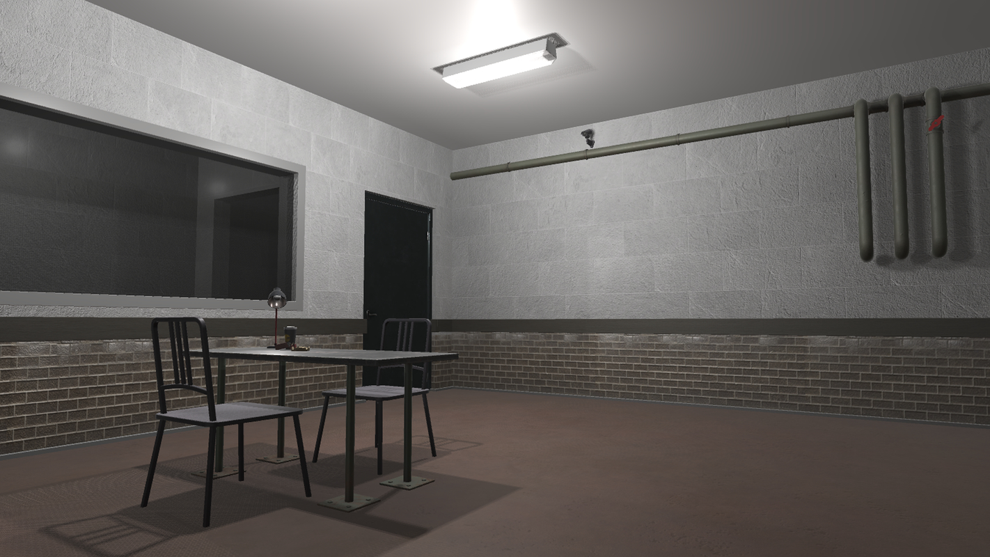 Sala de Interrogatório - interior e adereços Modelo 3D - TurboSquid 1427250