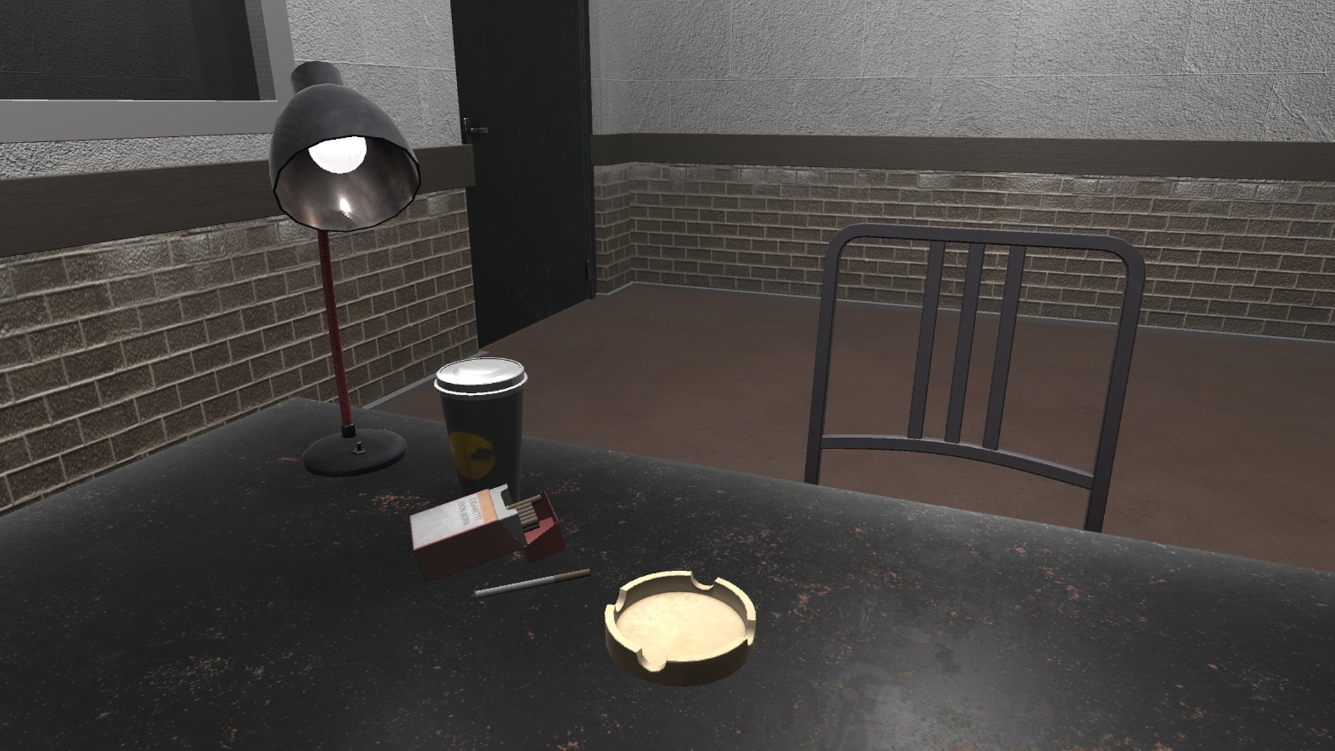 Sala de Interrogatório - interior e adereços Modelo 3D - TurboSquid 1427250