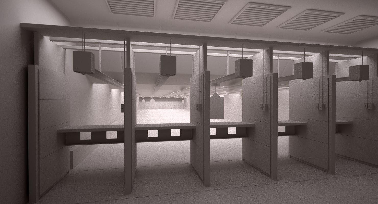 Shooting range 3D model - TurboSquid 1427246