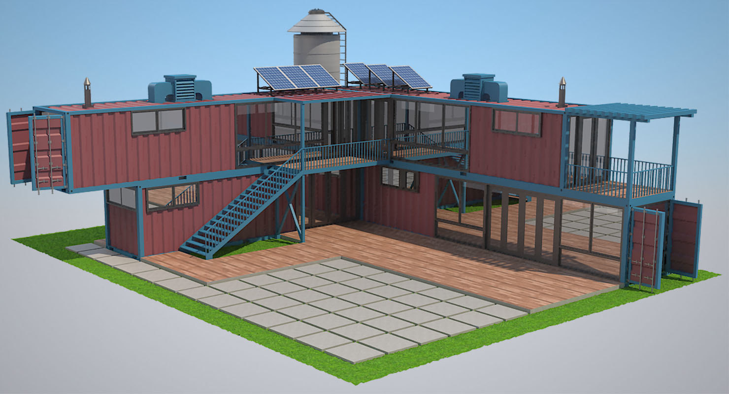 3D model house container - TurboSquid 1161705
