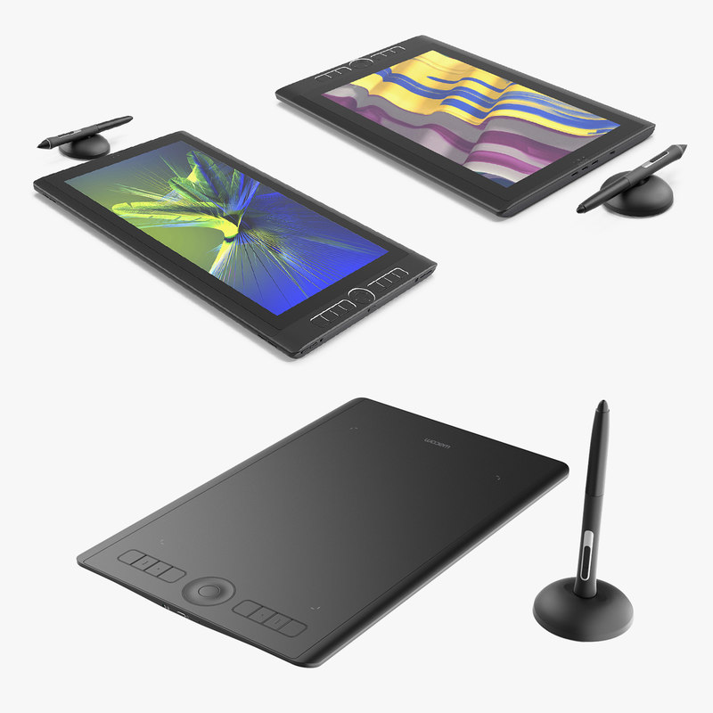 3D graphics tablets wacom model - TurboSquid 1427333
