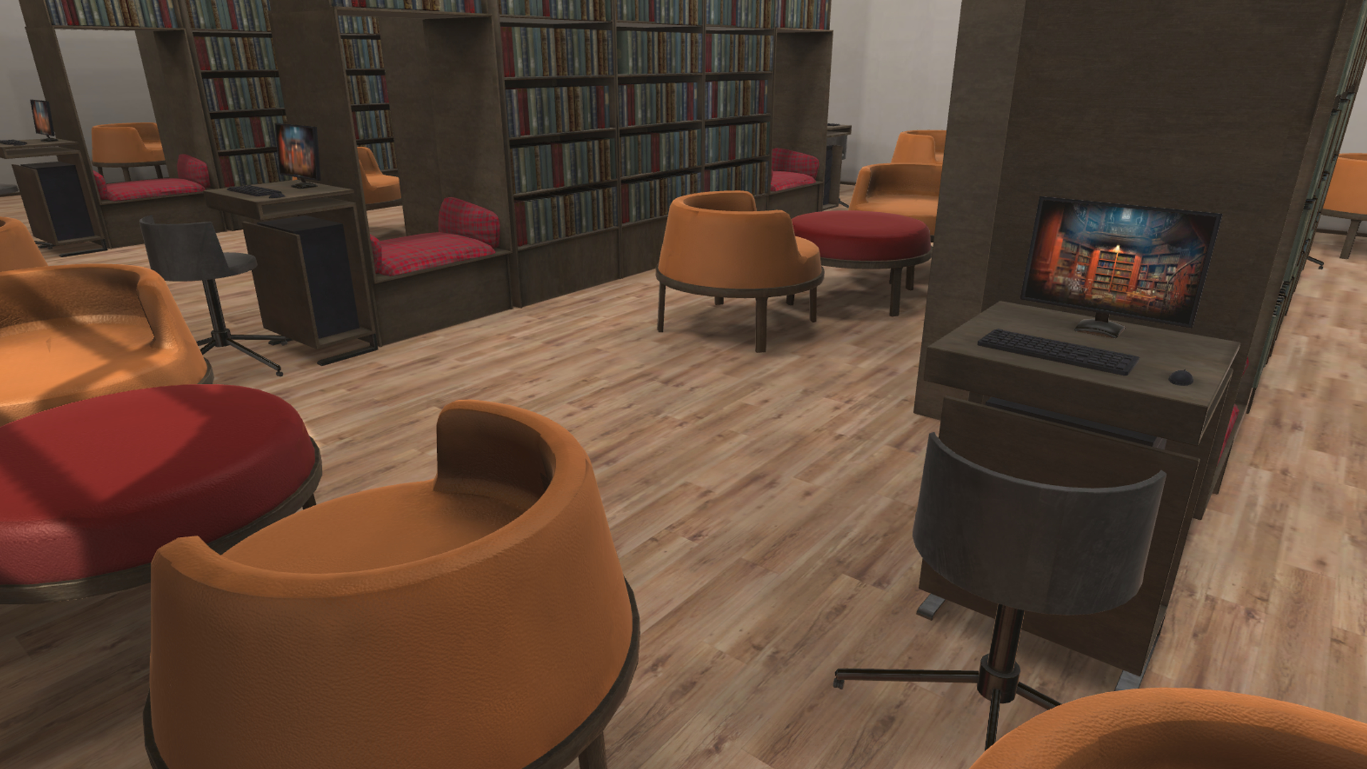Vr library - interior 3D model - TurboSquid 1427425
