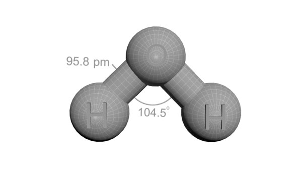 3D water molecule h2o - TurboSquid 1427455