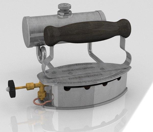 3D vintage gas iron circa - TurboSquid 1427540