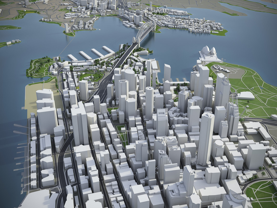 3D sydney town urban - TurboSquid 1334532
