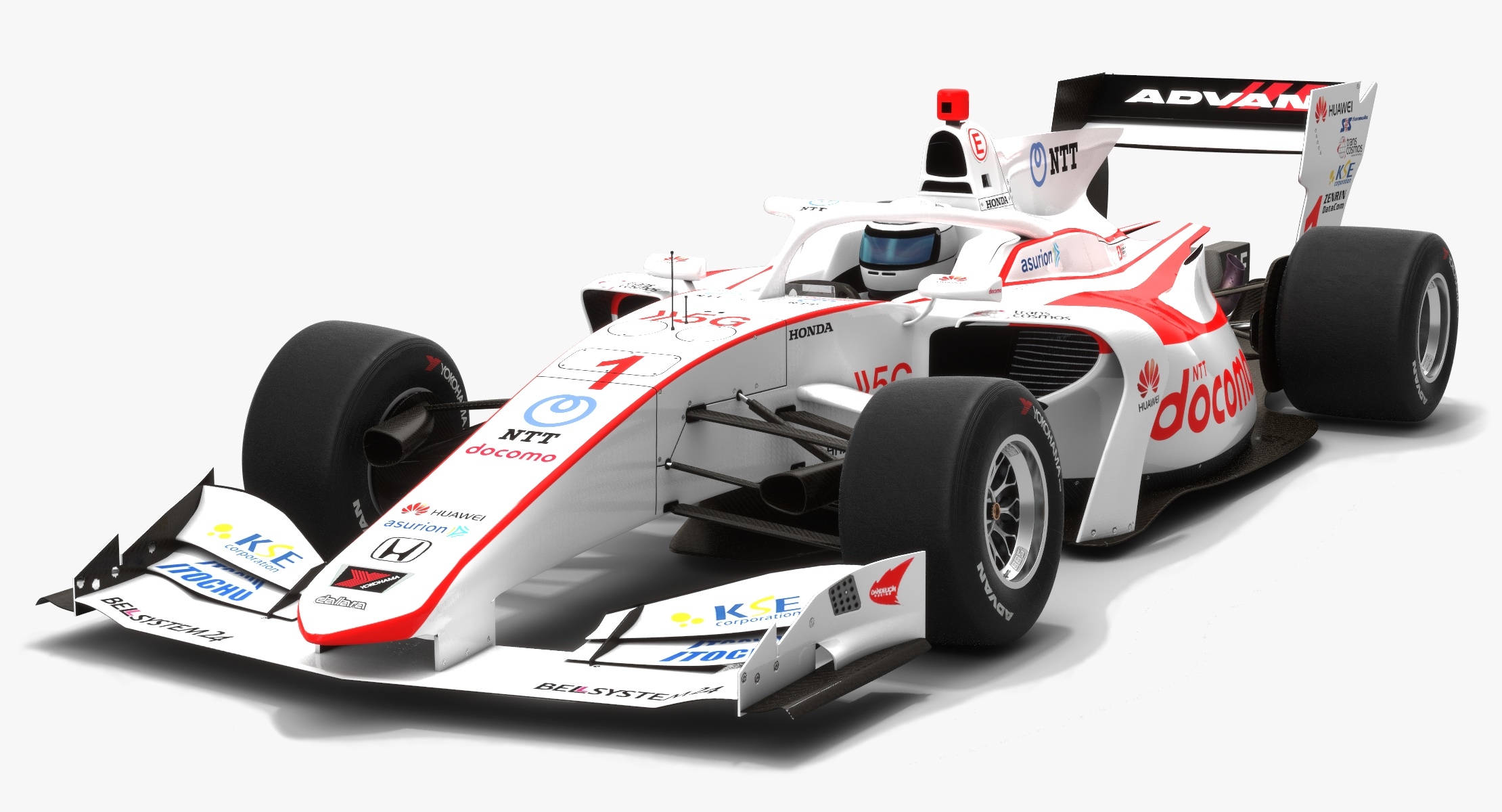 Equipe DoCoMo Dandelion Racing # 1 Super Formula Season 2019 Modelo 3D ...