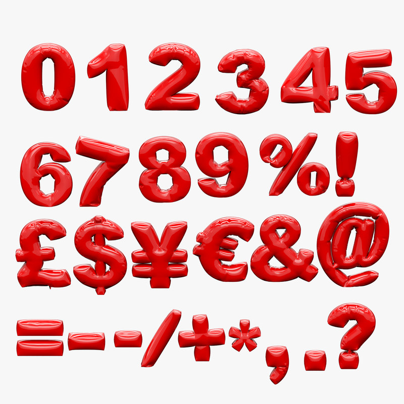 3D inflate numbers animation - TurboSquid 1427812