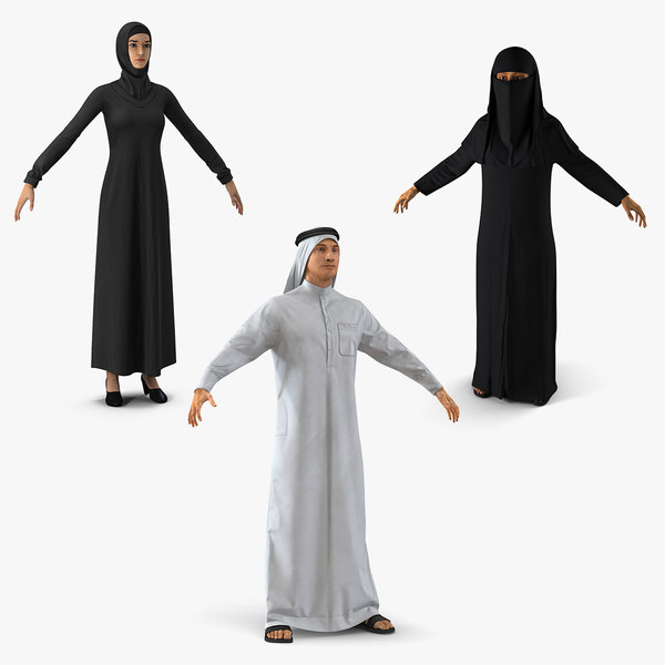 Muslim woman 3D model - TurboSquid 1163538