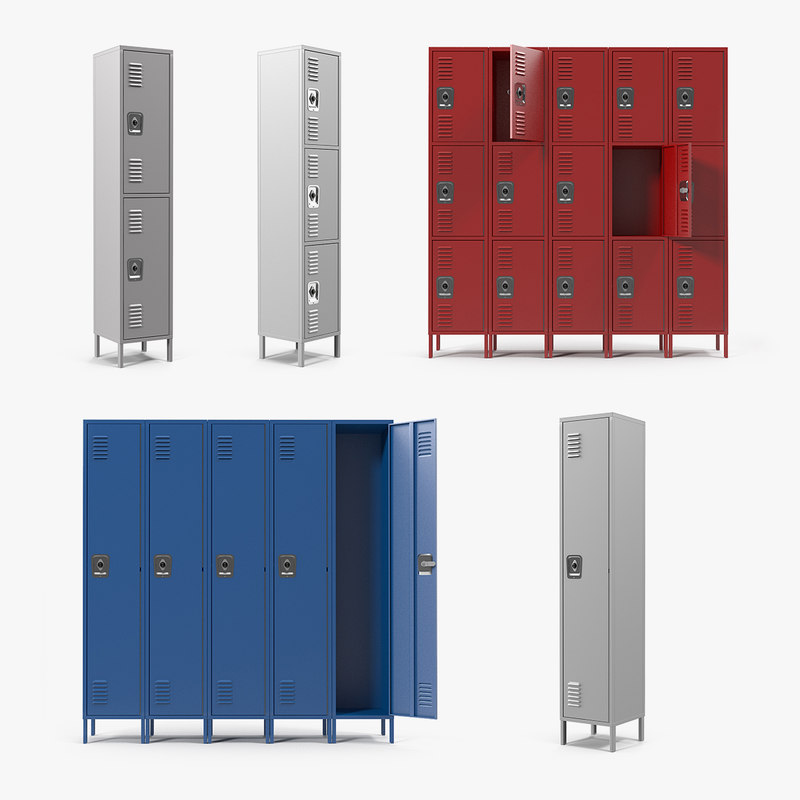 3D model steel lockers - TurboSquid 1428204