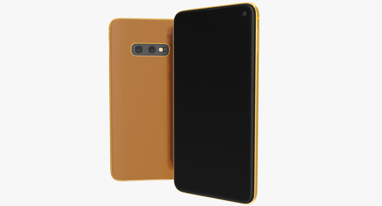 Smartphone orange generic mobile phone 3D model - TurboSquid 1428190