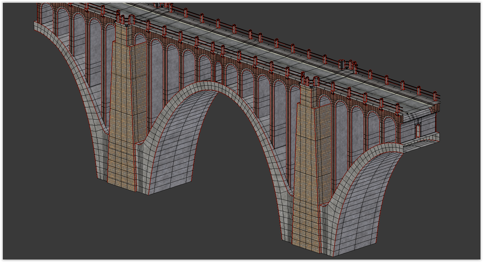 Road bridge segment model - TurboSquid 1428286