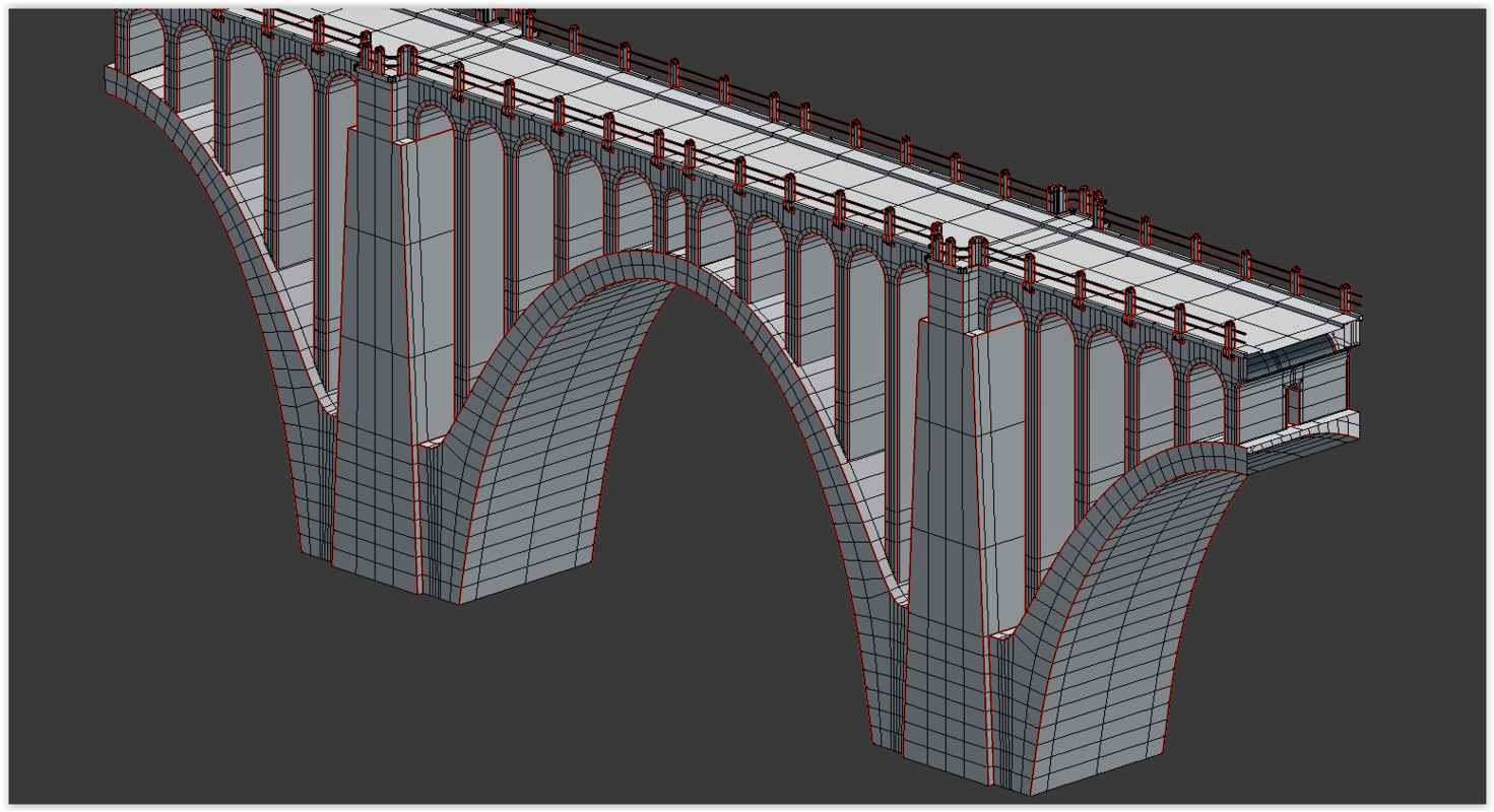 Road bridge segment model - TurboSquid 1428286