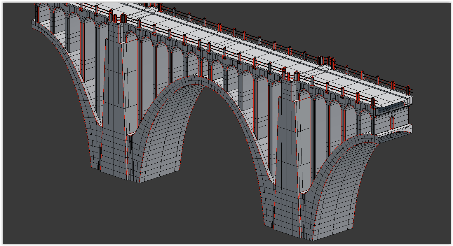 Road bridge segment model - TurboSquid 1428286