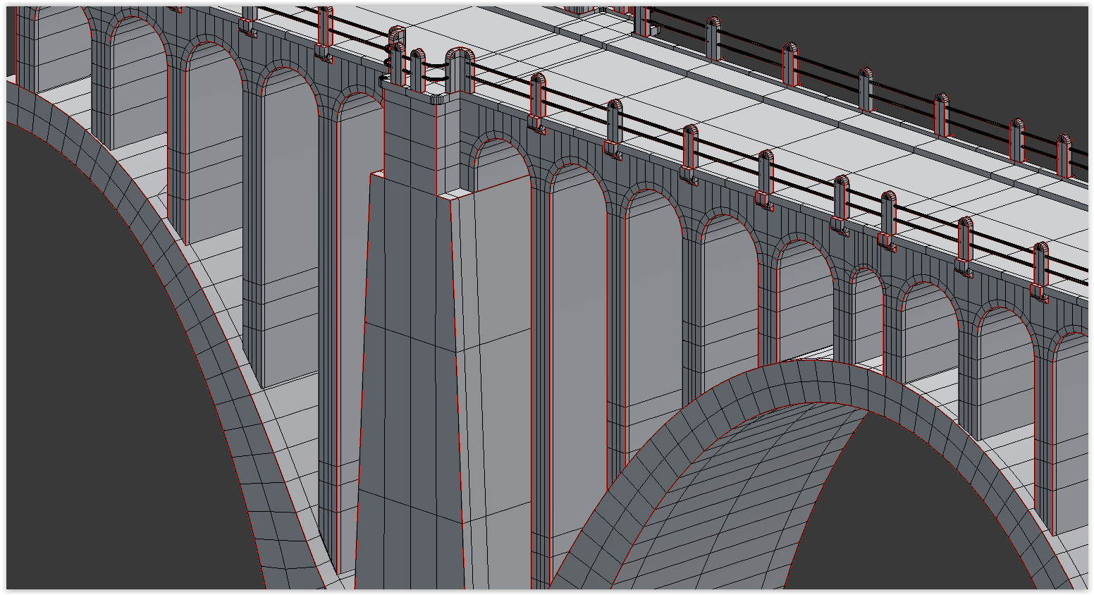 Road bridge segment model - TurboSquid 1428286