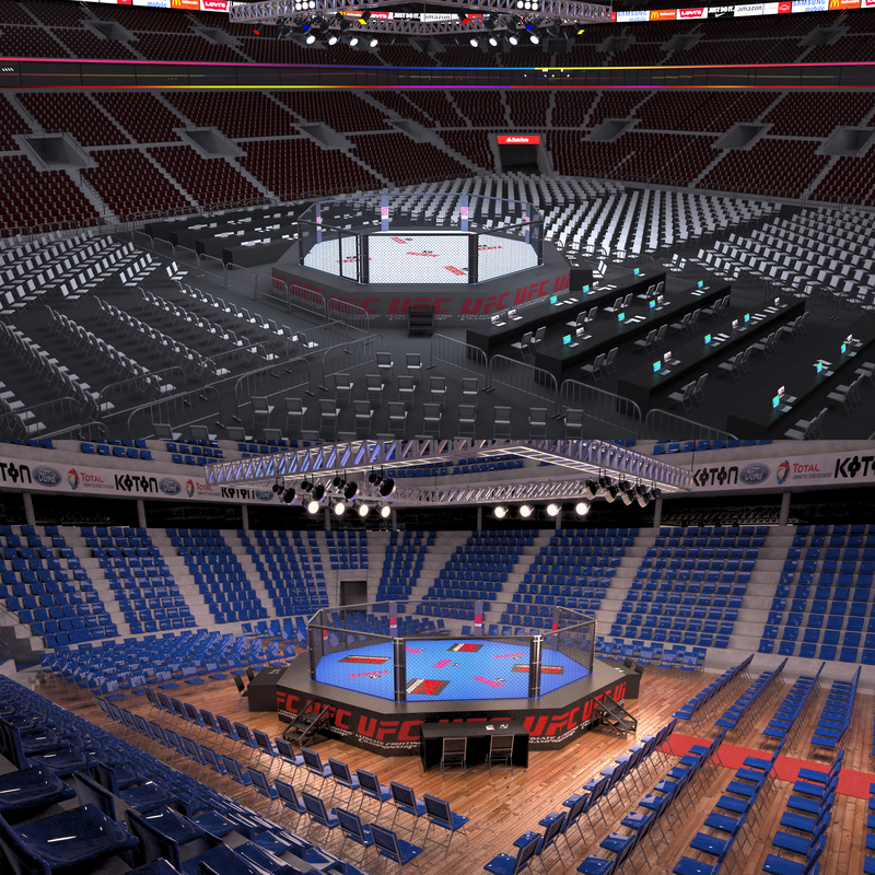 Ufc stadiums 3D model - TurboSquid 1428302