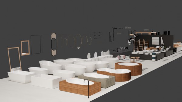 bathroom vanity 3d obj