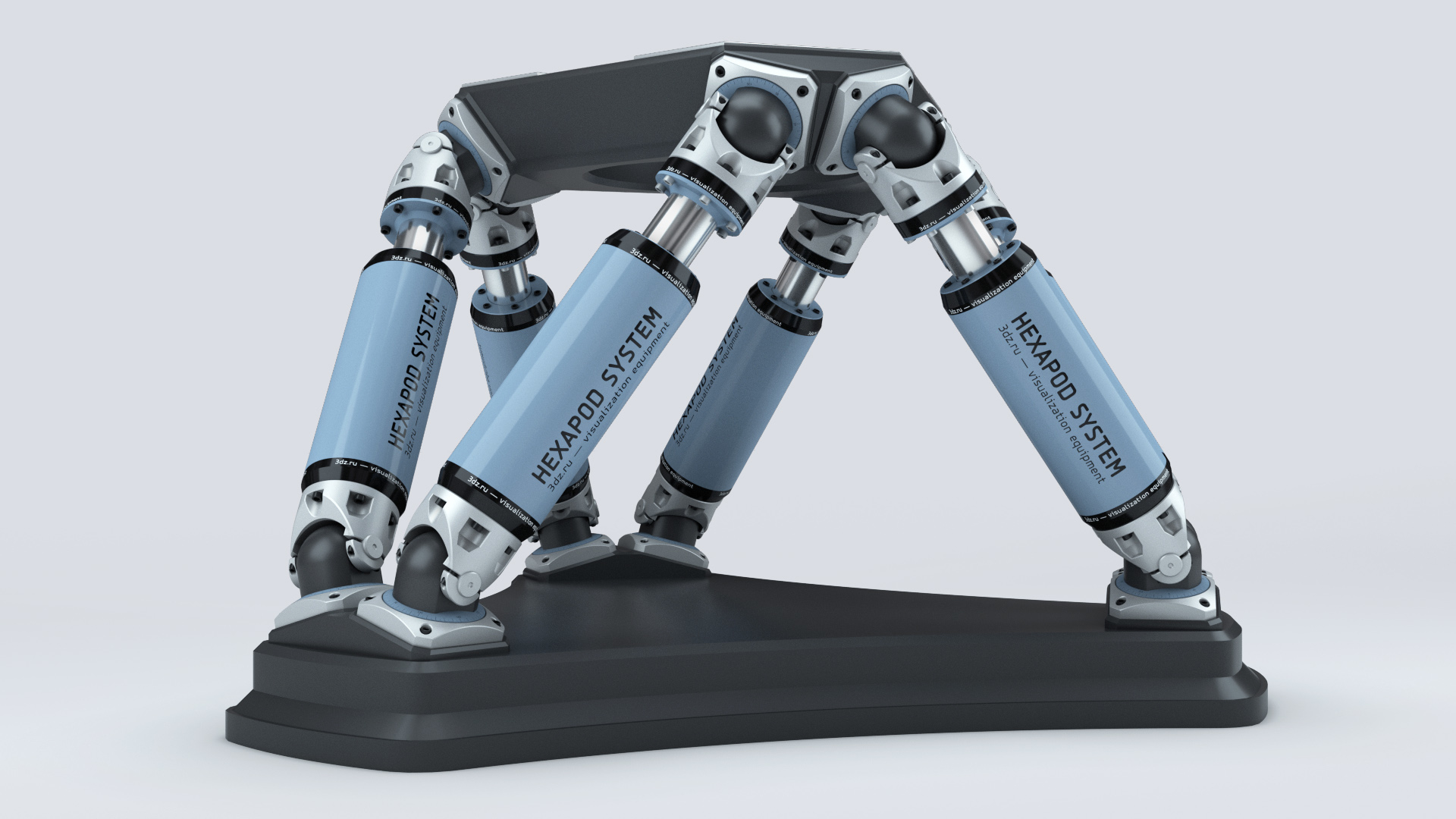 Hexapod platform 3D model - TurboSquid 1428397