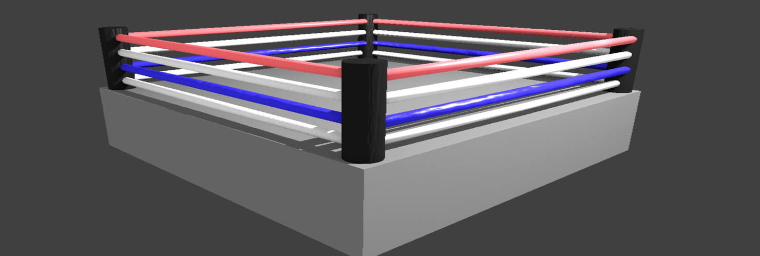 3D boxing ring model - TurboSquid 1428419