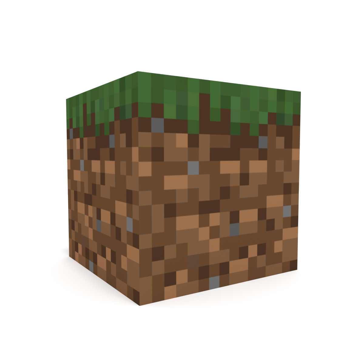 modelo 3d Bloque de hierba de Minecraft gratis - TurboSquid 1428506