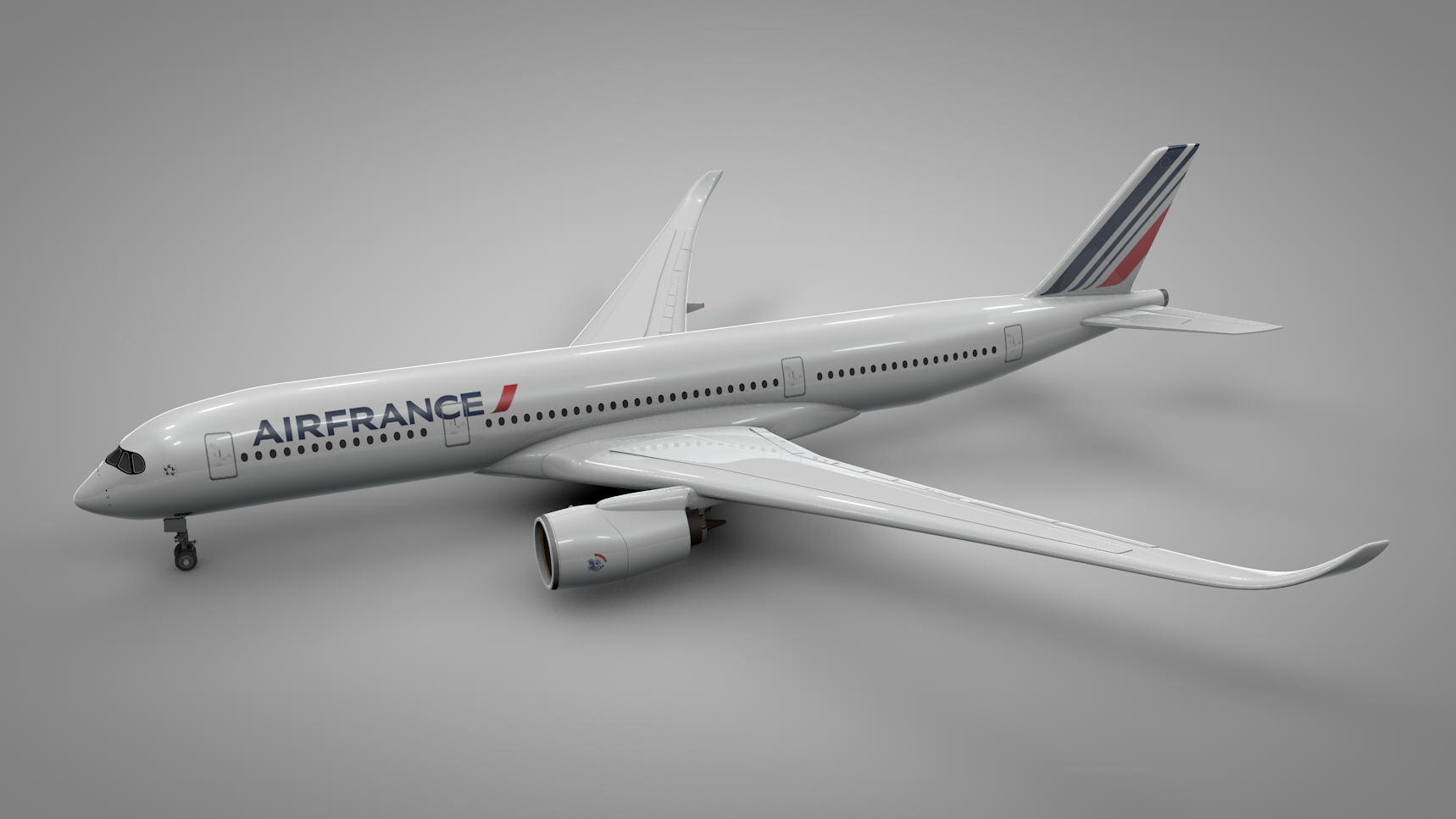 3D airbus a350-900 air france model - TurboSquid 1428586