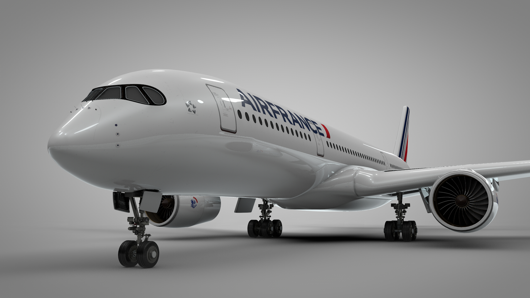 3D airbus a350-900 air france model - TurboSquid 1428586