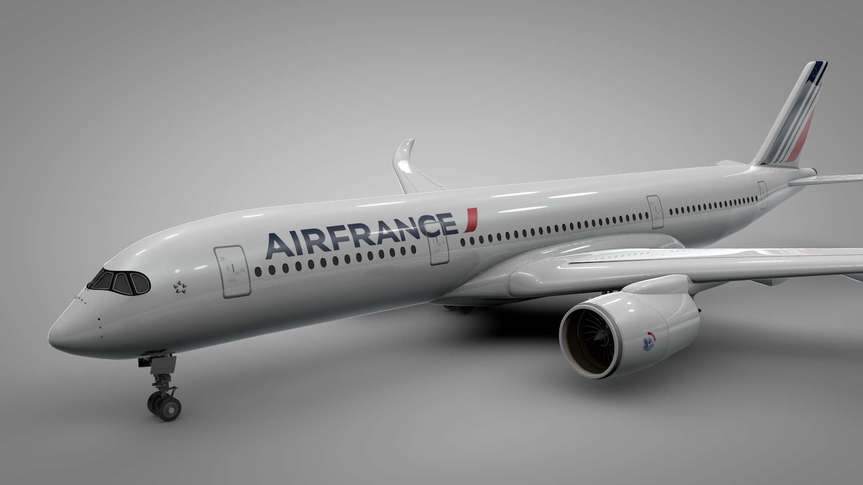 3D airbus a350-900 air france model - TurboSquid 1428586